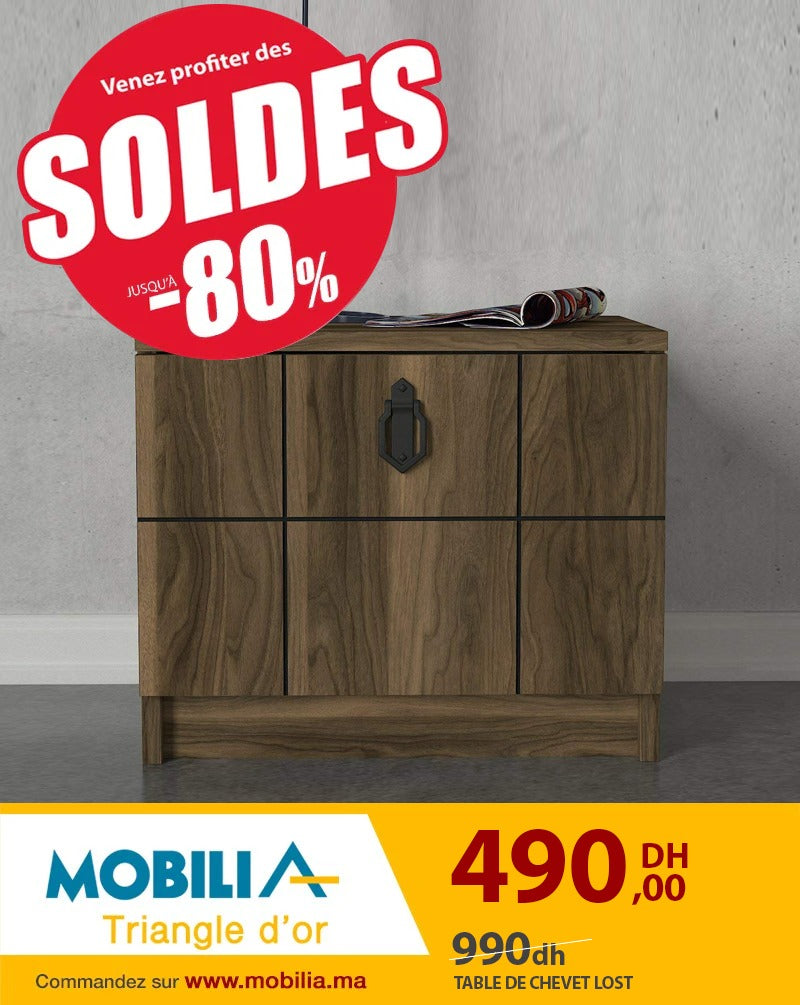 TABLE DE CHEVET LOST – Mobilia Triangle D'or